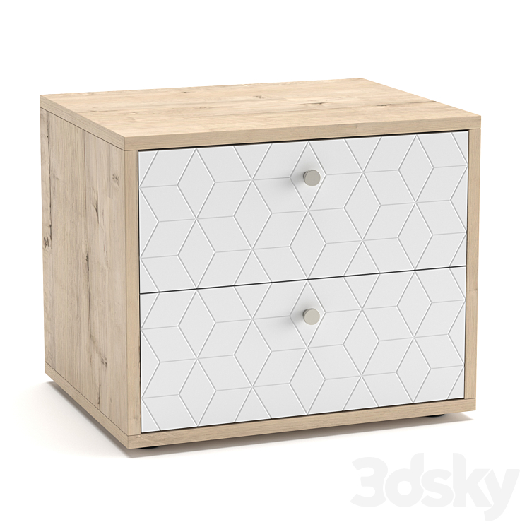 Tonheim bedside table - Sideboard & Chest of drawer - 3D model