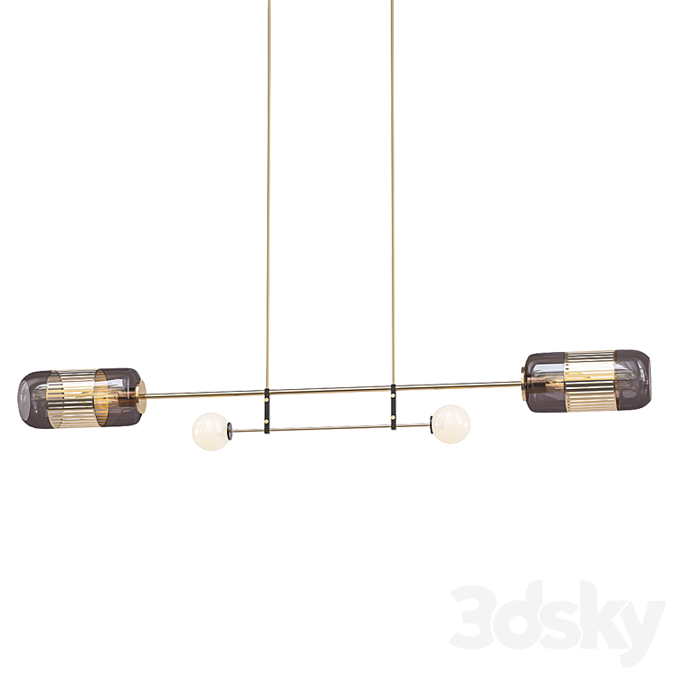 trait-long - Pendant light - 3D model