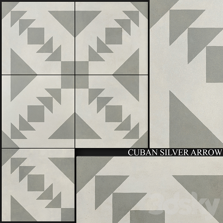 Peronda Cuban Silver Arrow - Tile - 3D model