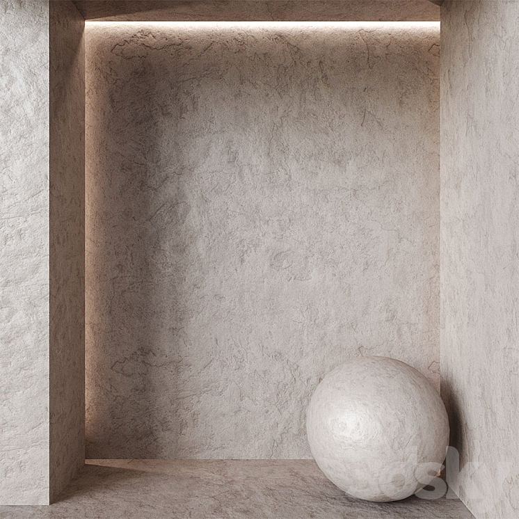 Decorative Plaster # 93 - Stone - 3D model