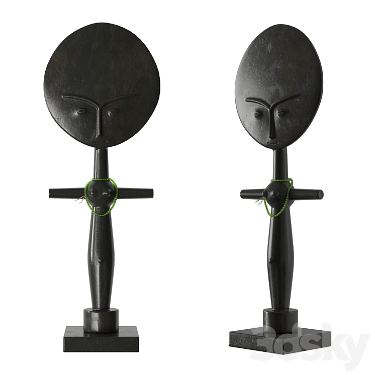Ashanti doll - Sculpture - 3D model