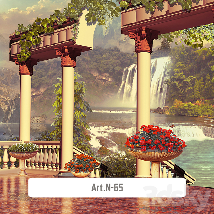 Wallpapers - Art.65 - Wall covering - 3D model