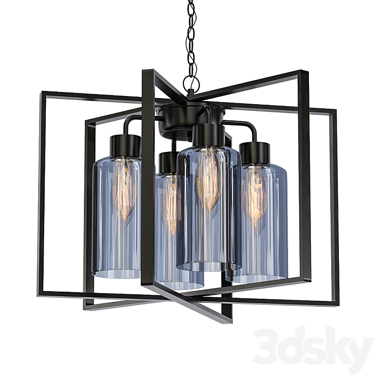 Black gray - Pendant light - 3D model