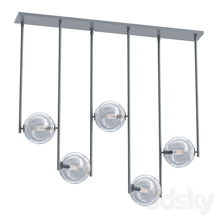 EQUALIZER 5 ROW - Pendant light - 3D model EQUALIZER 5 ROW - Pendant light - 3D model