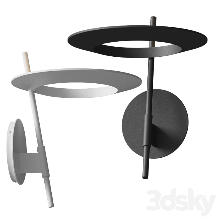 Ringlo Wall Torchiere by Sonneman - Wall light - 3D model