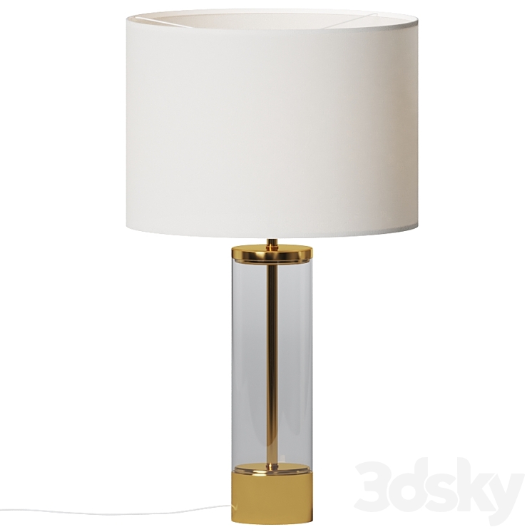 West Elm Acrylic Column Table Lamp - Table lamp - 3D model