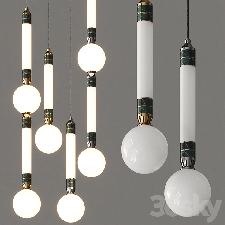 Marc Wood Studio Greenstone Pendant Lamps - Pendant light - 3D model