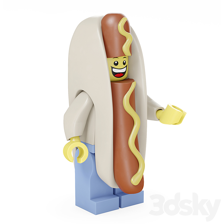 Lego sausage man - Toy - 3D model