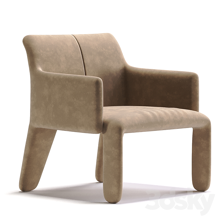 Rrmchair GLOVE-UP - Arm chair - 3D model