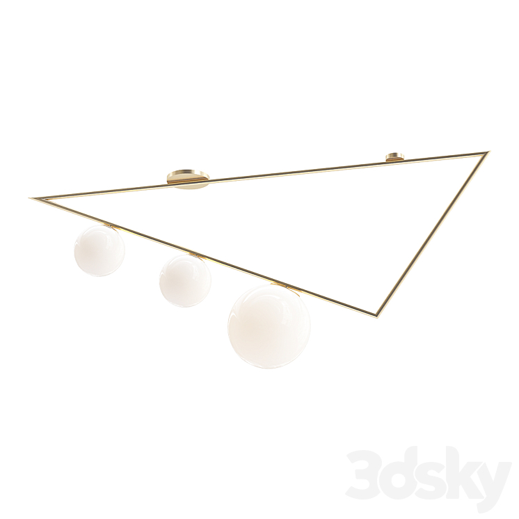 TRIANGLE 3 - Ceiling lamp - 3D model