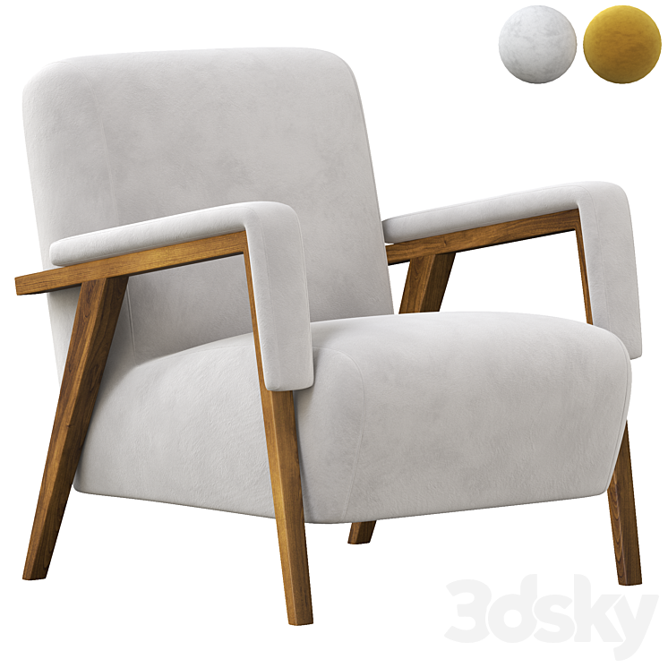 modern comfy armchair - Arm chair - 3D model