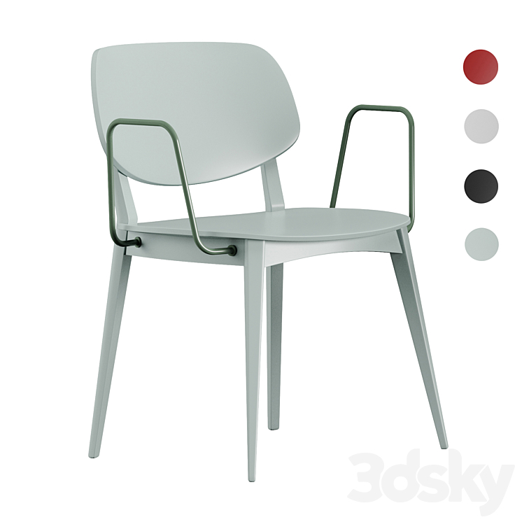 Billiani Doll Wood - Chair - 3D model