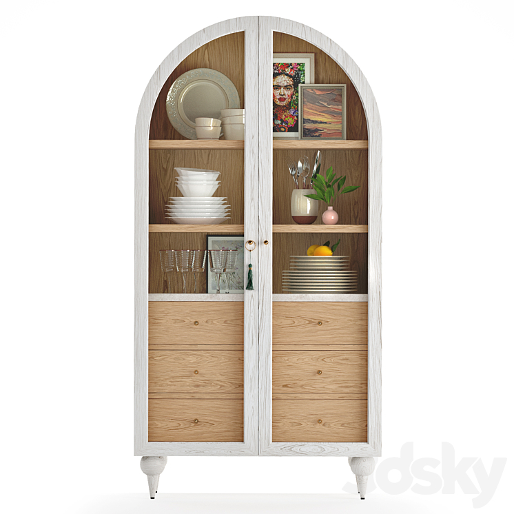 Anthropologie Fern Storage Cabinet - Wardrobe & Display cabinets - 3D model