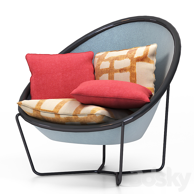 Lounge Chair-01 - Arm chair - 3D model