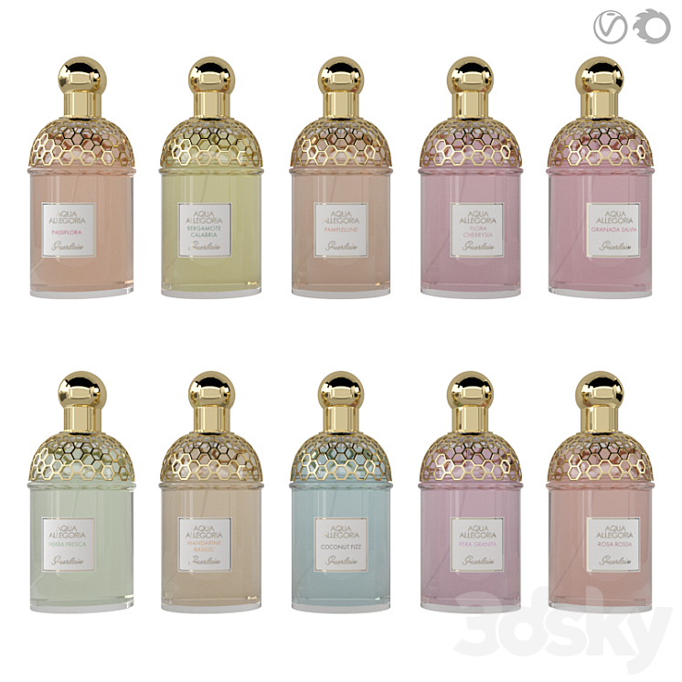 Guerlain Aqua Allegoria Perfume Set - Beauty salon - 3D model