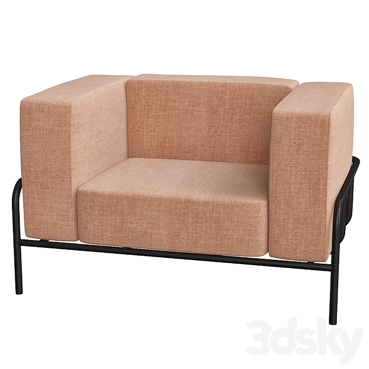 Cache Lounge Chair - Arm chair - 3D model