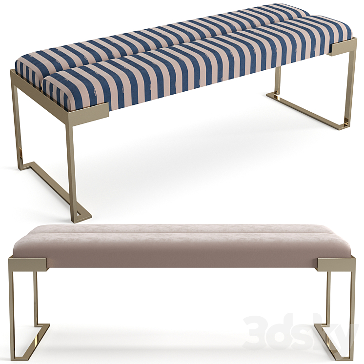 Fendi Casa Lambert Bench - Other soft seating - 3D model