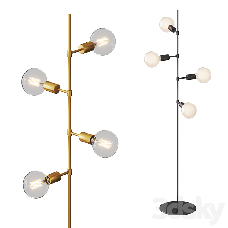 Bolia - Piper floor lamp - Floor lamp - 3D model