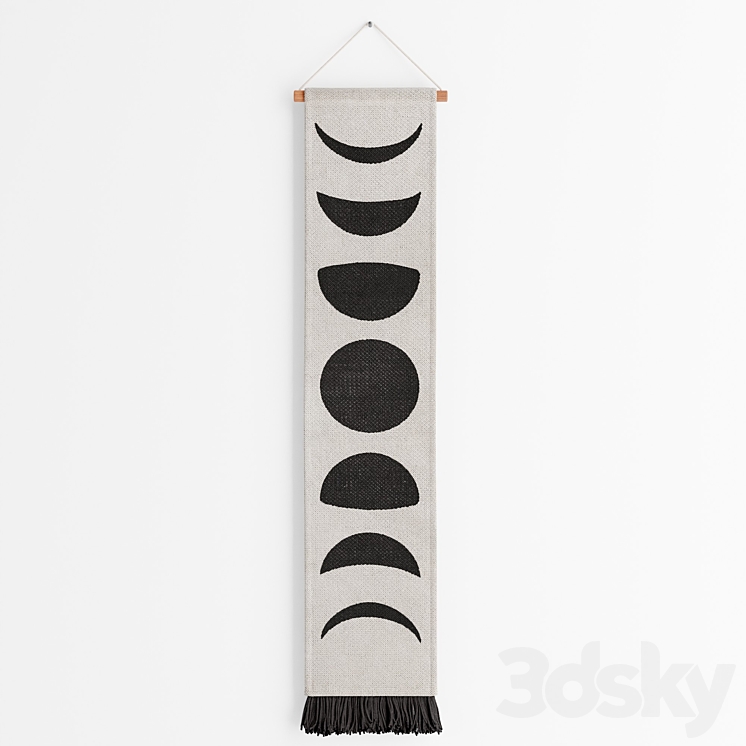 Moon phase wall hanging - Other decorative objects - 3D model