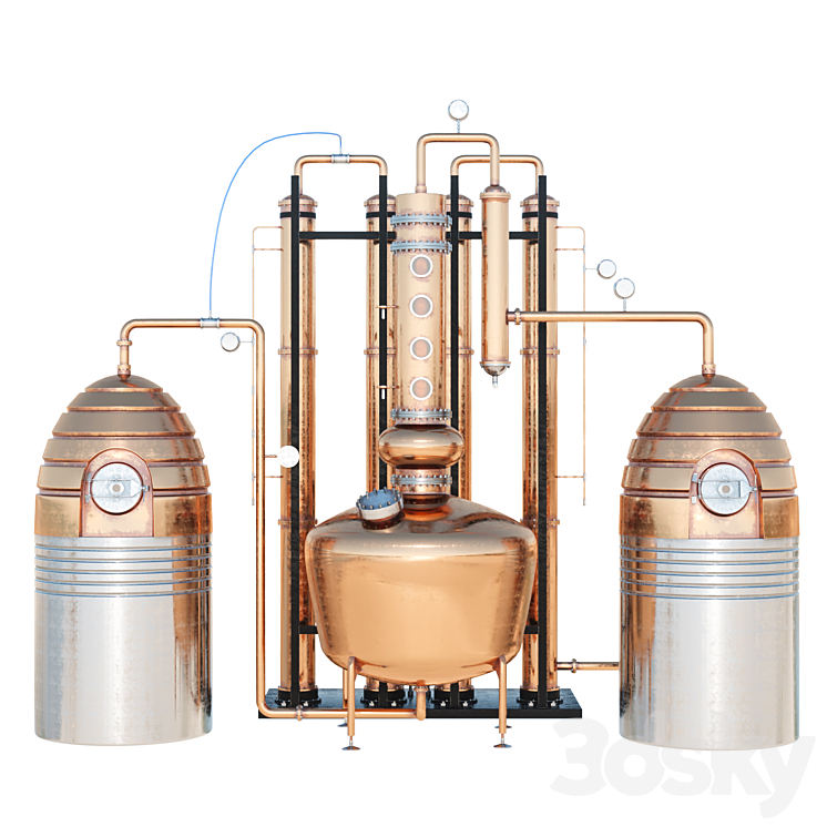 Craft Distillery - Restaurant - 3D model