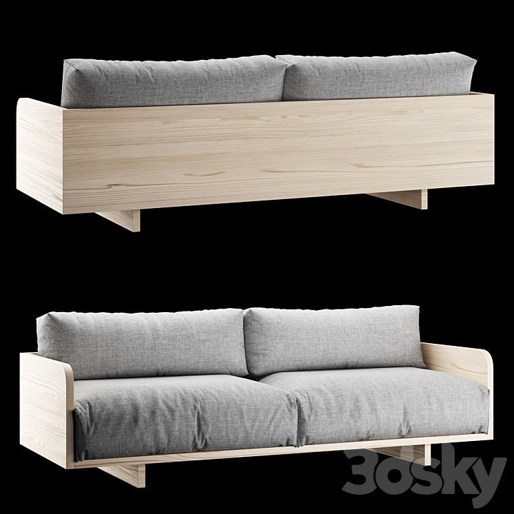 Carter sofa - Sofa - 3D model