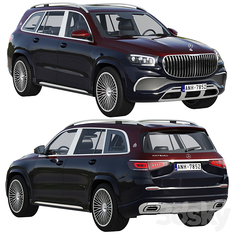 Mercedes-Benz Maybach GLS - Ground Transport - 3D model