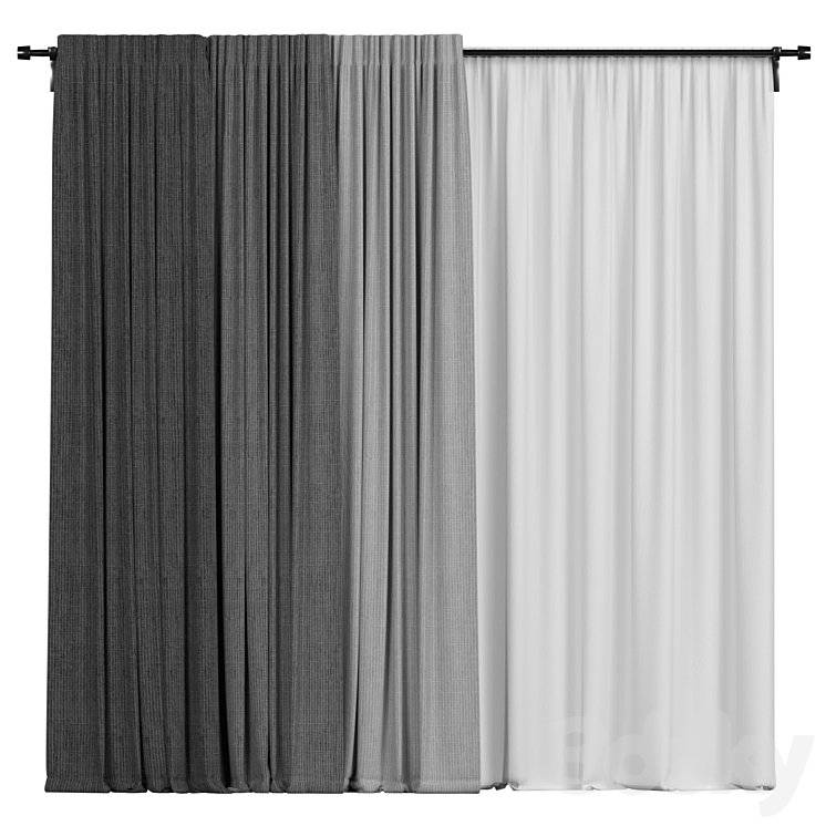 Curtain collection - Curtain - 3D model