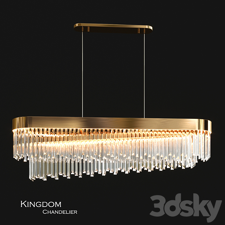 Kingdom Chandelier by Castro Lighting - Pendant light - 3D model