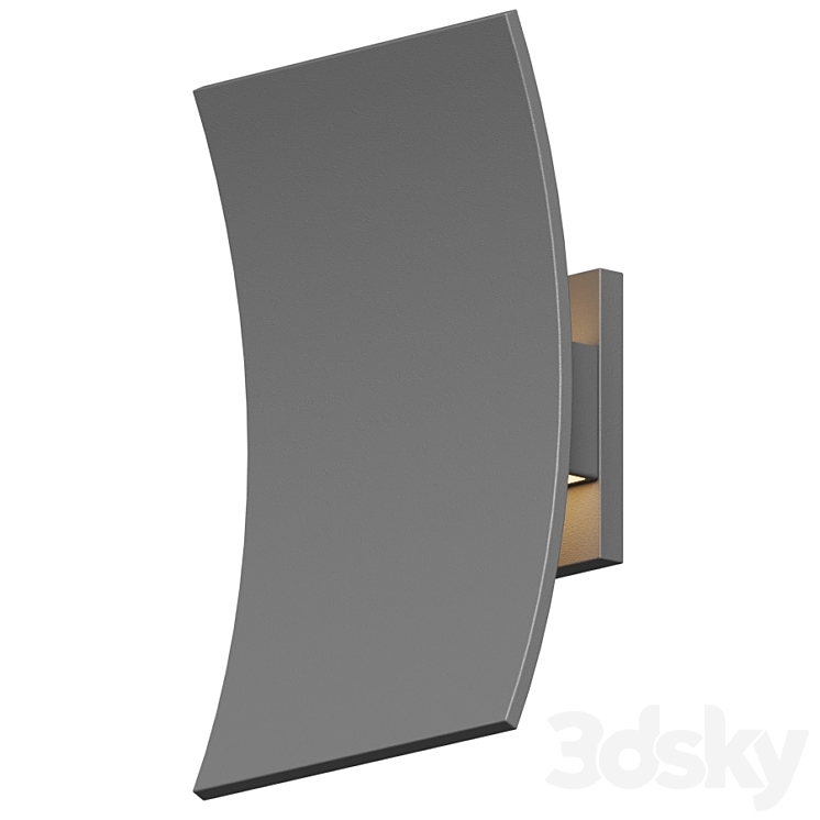 Curved Shield by Robert Sonneman - Street lighting - 3D model