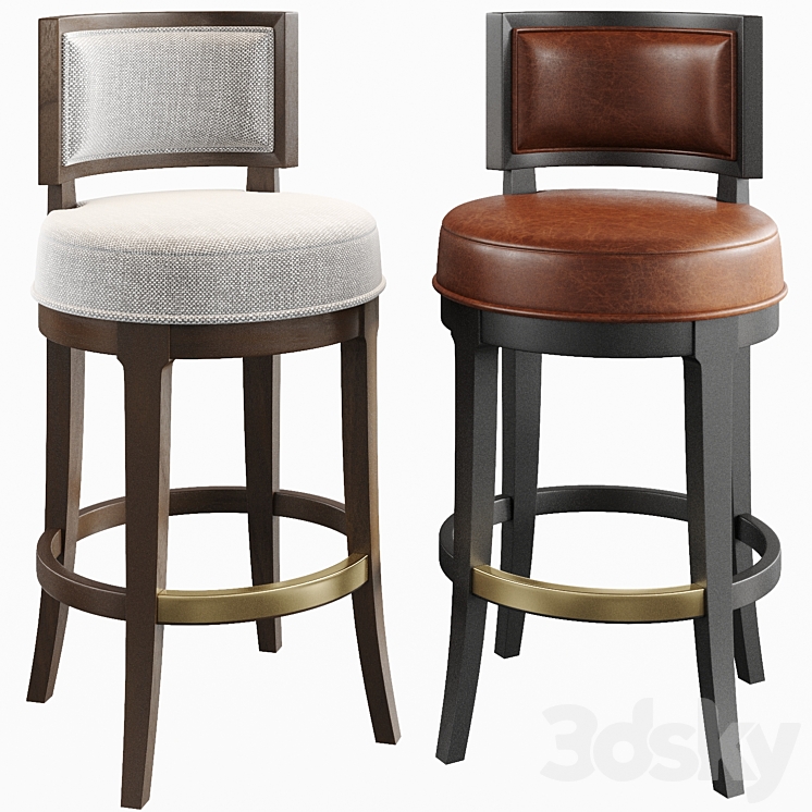 Perigold Island Fusion Swivel counter & bar stool - Chair - 3D model