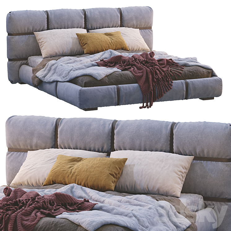 Bed CROSSOVER NIGHT - Bed - 3D model