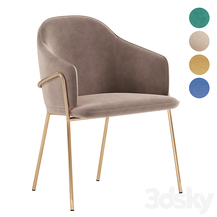 Stanley Carver Dining Chair - Chair - 3D model