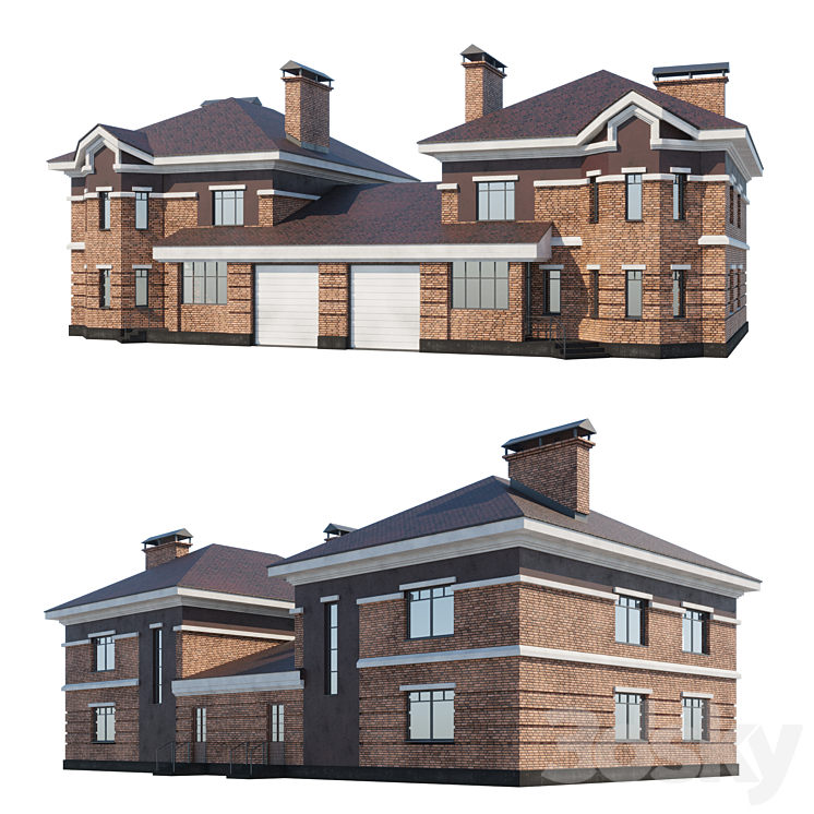 Duplex - Building - 3D model