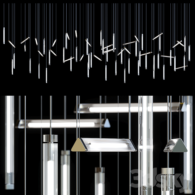 Pendant lamp Lasvit design - Pendant light - 3D model