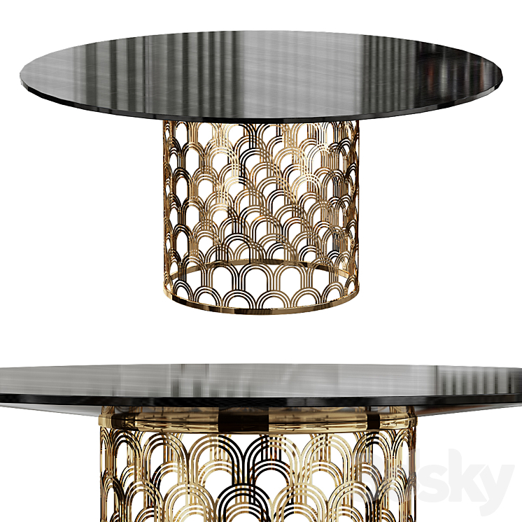 Jetclass Cosmos Dining Table - Table - 3D model