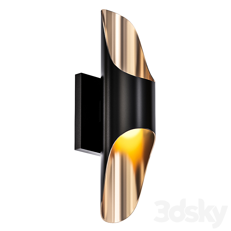 Gold 10W - Wall light - 3D model