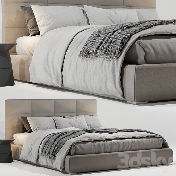 Rh Modena Bed - Restoration Hardware Modena Bed - Bed - 3D model
