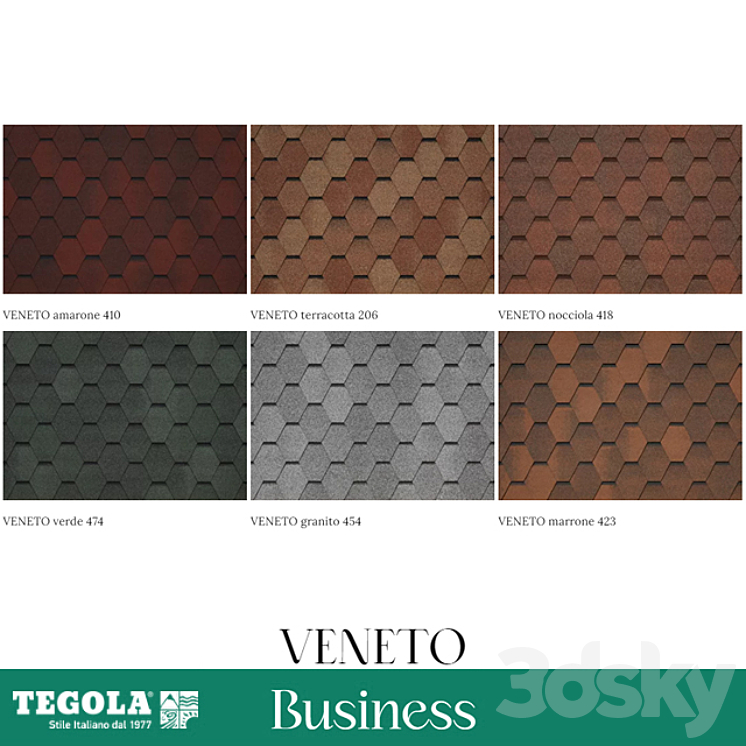 OM Seamless texture of TEGOLA shingles. BUSINESS category. VENETO ...