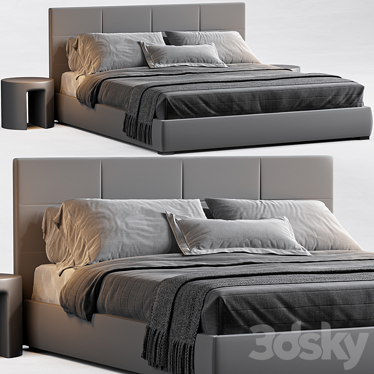 Rh Modena Bed - Restoration Hardware - Bed - 3D model