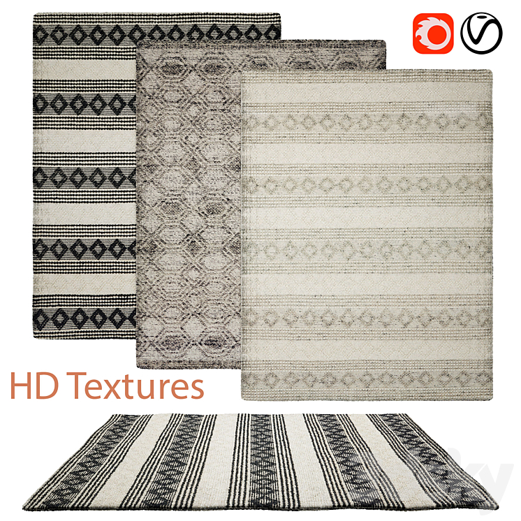 Low Poly Premium Rug №17 - Carpets - 3D model