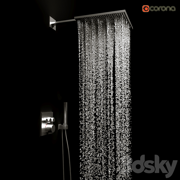 Shower - Faucet - 3D model