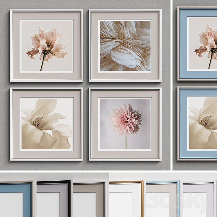 Nice Picture Frames Set 237 - Frame - 3D model