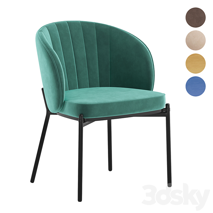 Cruz shell chair - Chair - 3D model