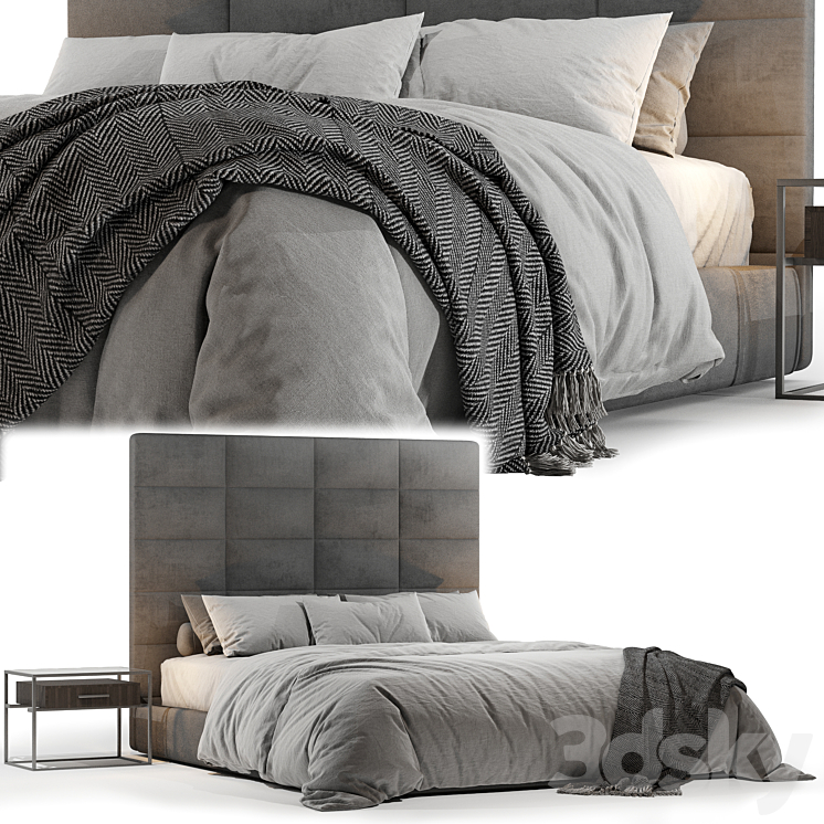 Rh Modena Bed - Restoration Hardware Modena Bed _ Vol 03 - Bed - 3D model