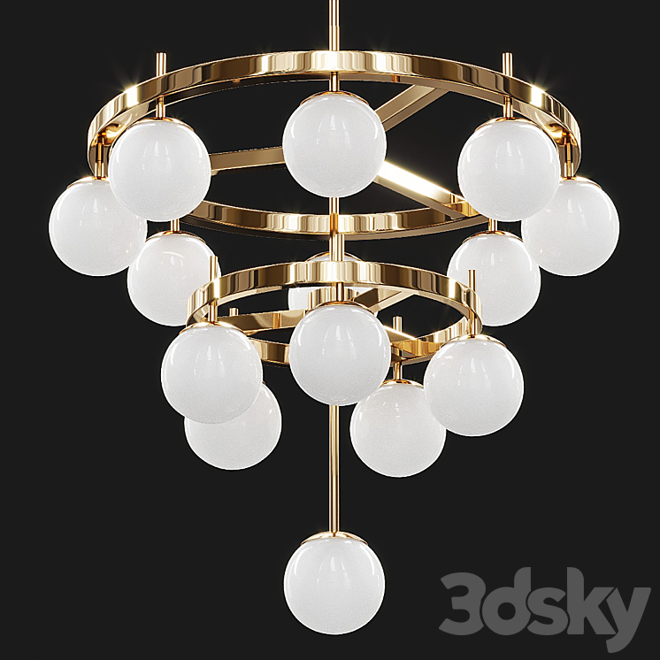 Alluria Weathered Black and Gold 10-Light Chandelier - Pendant light ...