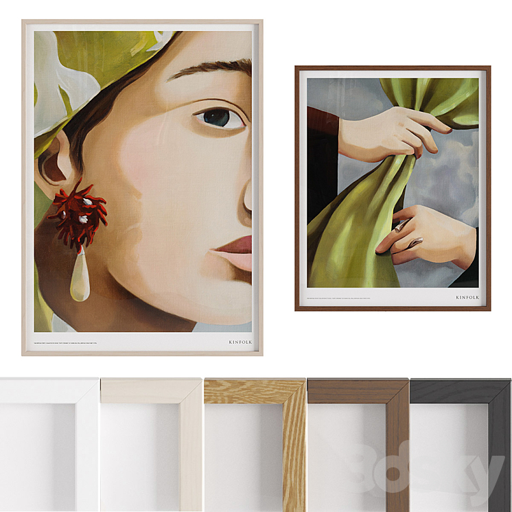 Kinfolk Posters Set 04 - Frame - 3D model