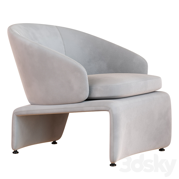 halley armchair by minotti - Arm chair - 3D model