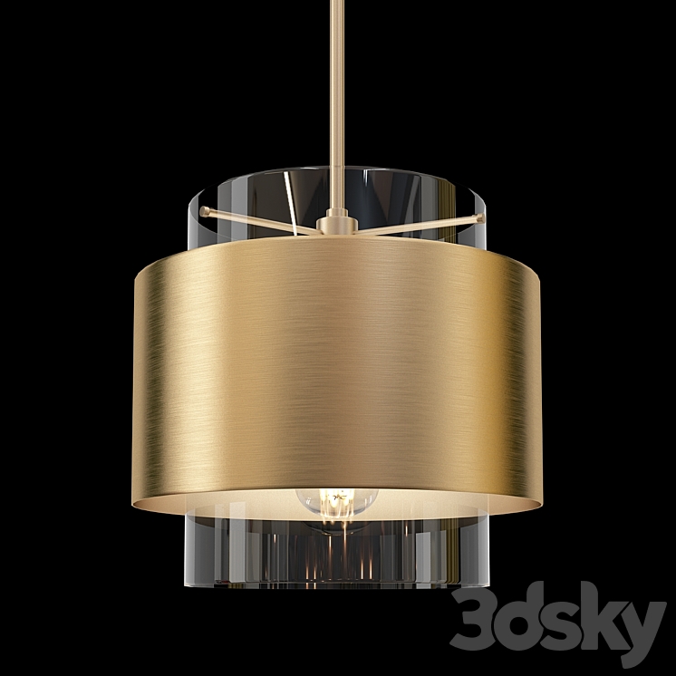 Moda glass pendant - Pendant light - 3D model