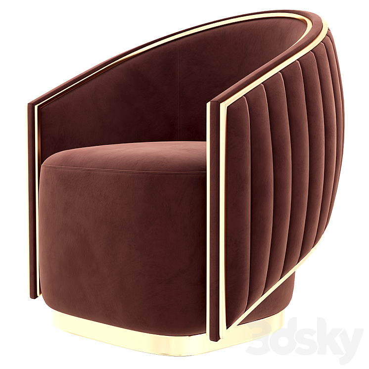 Moon berger chair - Arm chair - 3D model