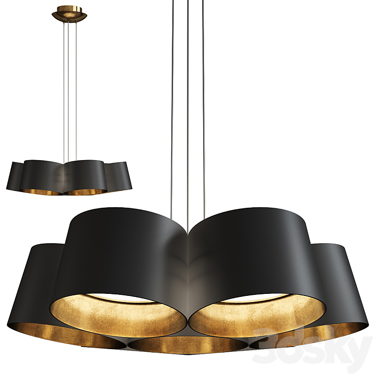Marimba led pendant - Pendant light - 3D model